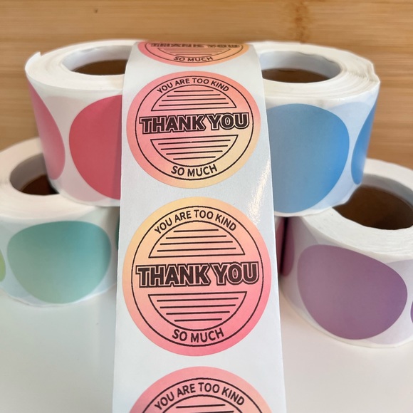 Office | Thank You For Your Purchase Stickers Set Of 5 | Poshmark